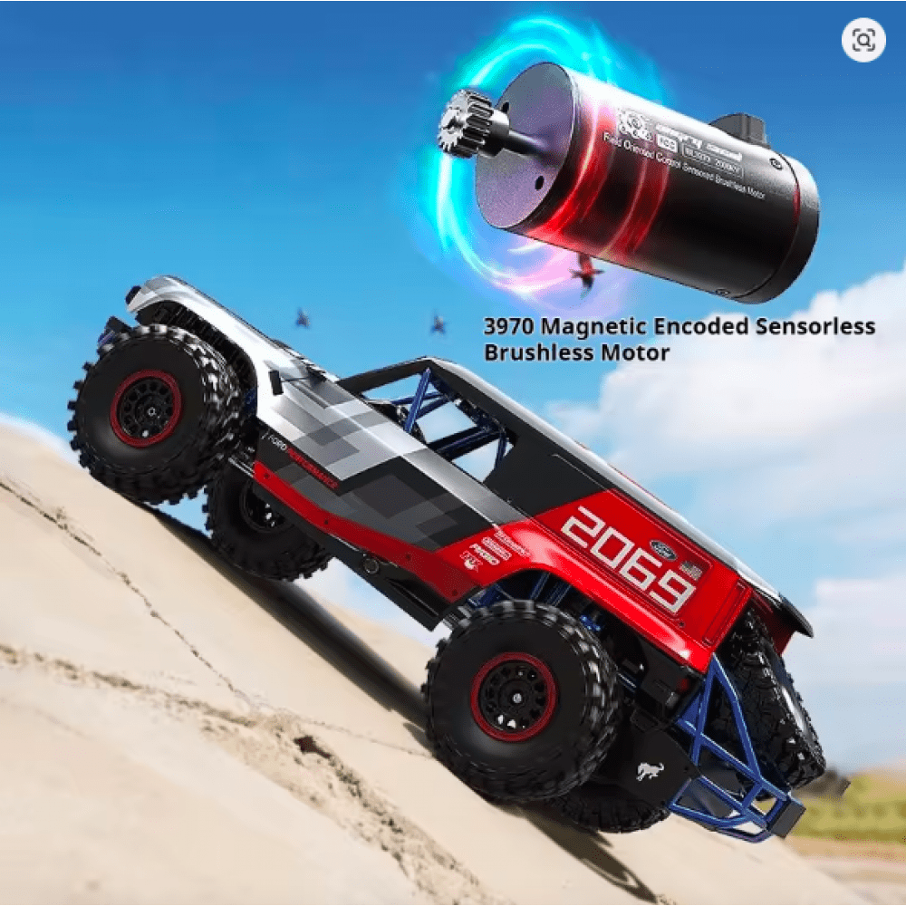 MJX Hypergo1:8 brushless H8P Remote control simulation Ford Bronco Baja ...