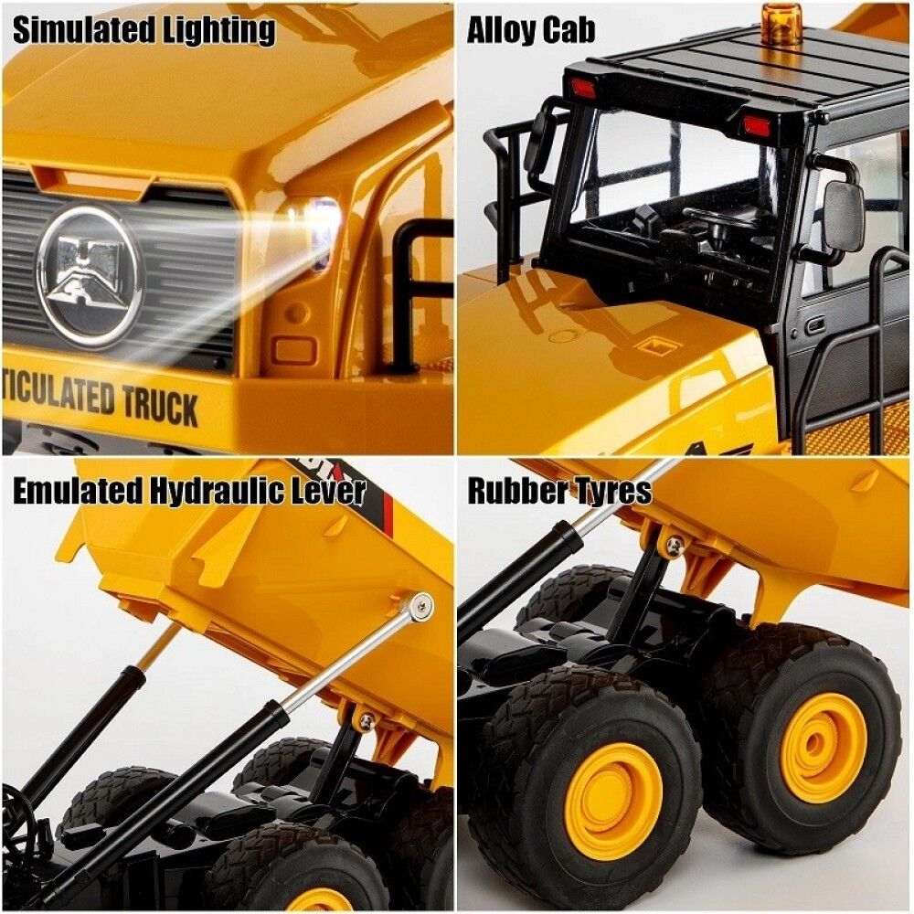 Huina 1553 Rc Excavator Huina 1/16 11CH 2.4G Electric Sound and Light ...