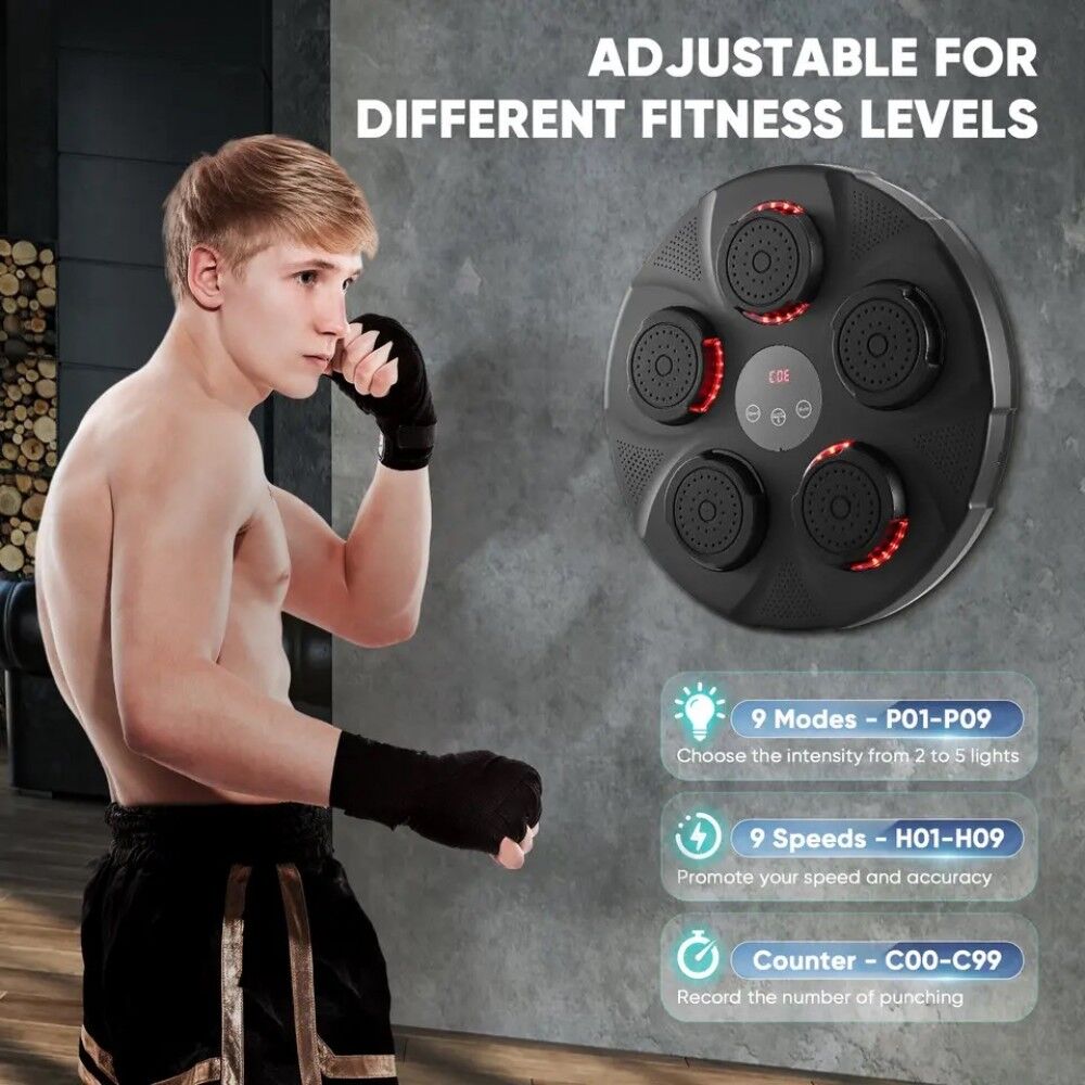 Music Boxing Machine,Music Electronic Wall Target Training Devices With ...