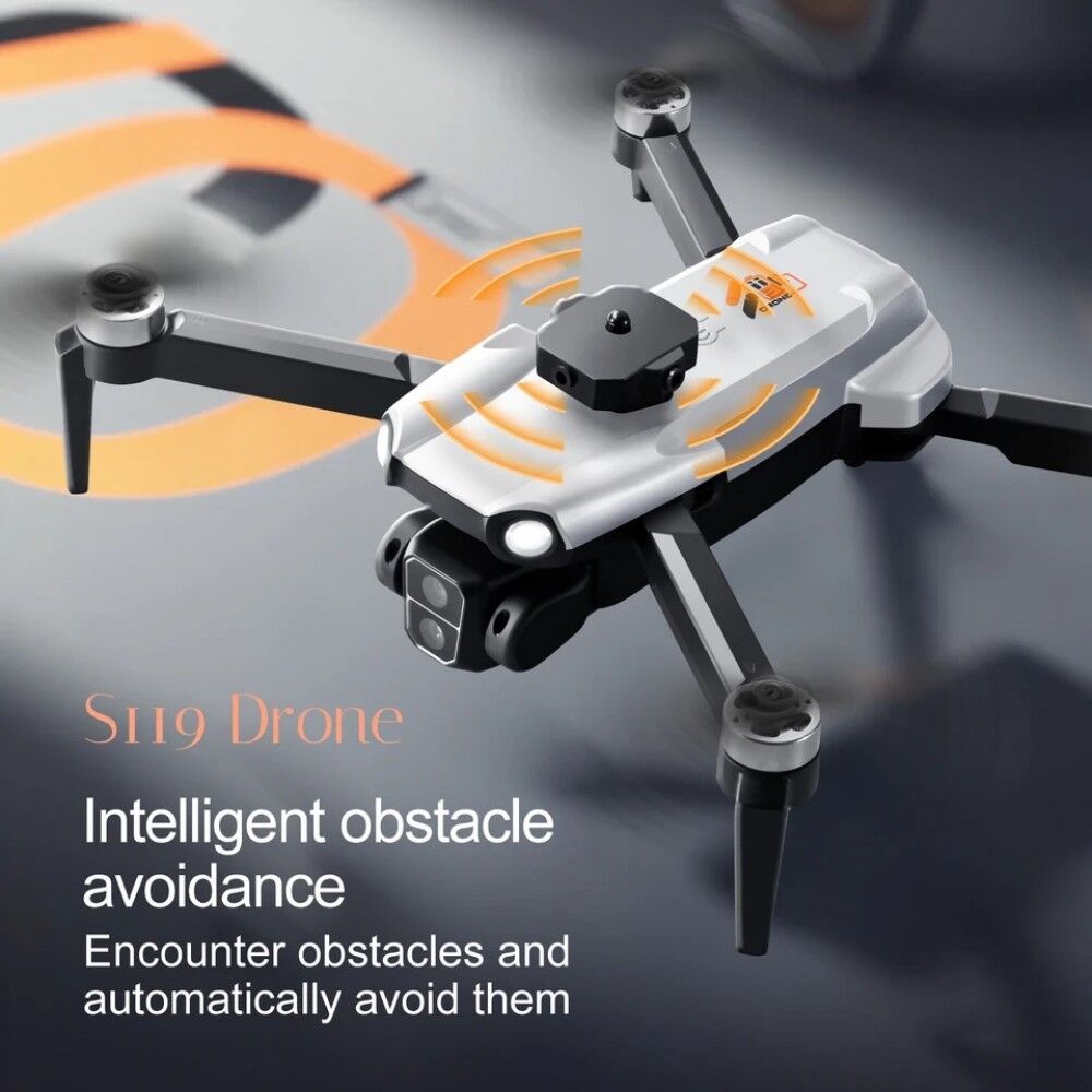 F9 Brushless Drone Five Sided Obstacle Avoidance with Single Battery 4K ...