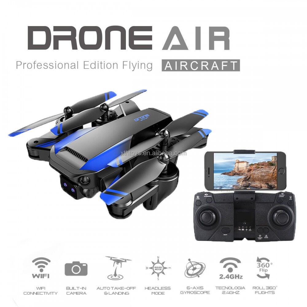 LH-68 Pro Air Professional Drone Wifi Fpv Mavic 4k HD Gimbal Dual 1080p ...