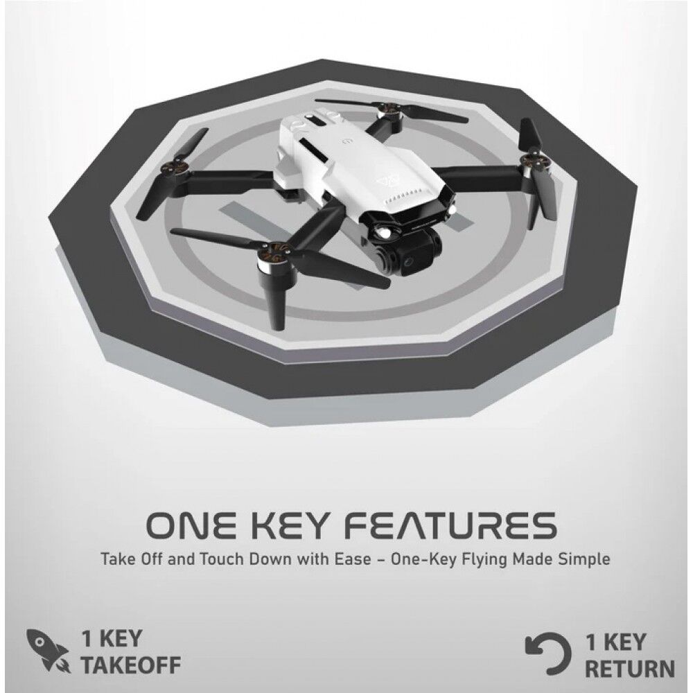 NABHYAN PRO Drone 1080 WHITE | BRUSHLESS Motor | WiFi HD 1080P + 720 P ...