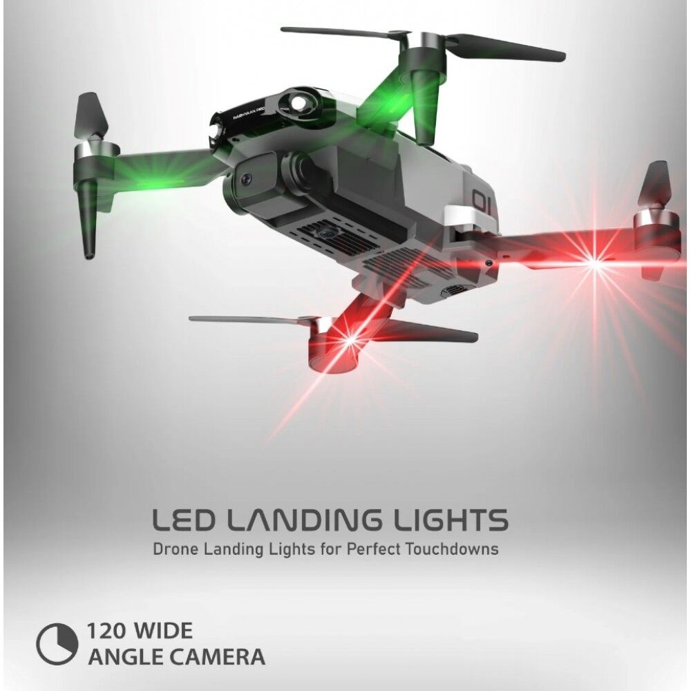 NABHYAN PRO Drone 1080 WHITE | BRUSHLESS Motor | WiFi HD 1080P + 720 P ...