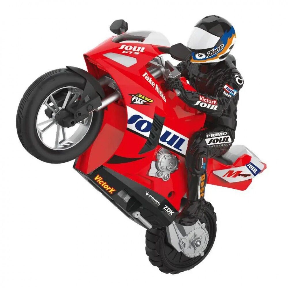 HC-802 Rc Remote Control Motorycle Self Balanced Stunt Bike 1:6 With 6 ...