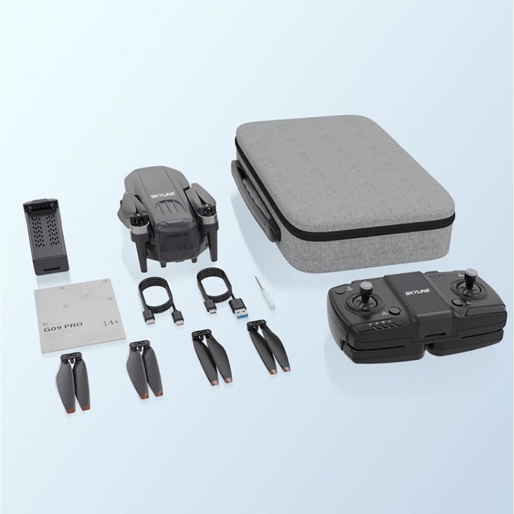 Skyline Mini GPS Drone with 4K Camera RC Quadcopter 90° Adjustable Lens ...