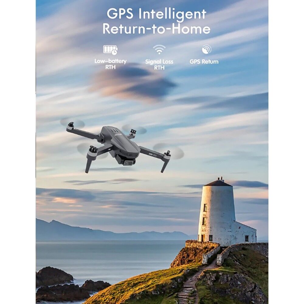 Skyline Mini GPS Drone with 4K Camera RC Quadcopter 90° Adjustable Lens ...