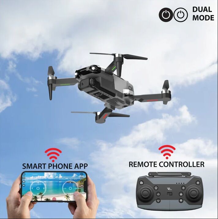 NABHYAN PRO Drone 1080 WHITE | BRUSHLESS Motor | WiFi HD 1080P + 720 P ...